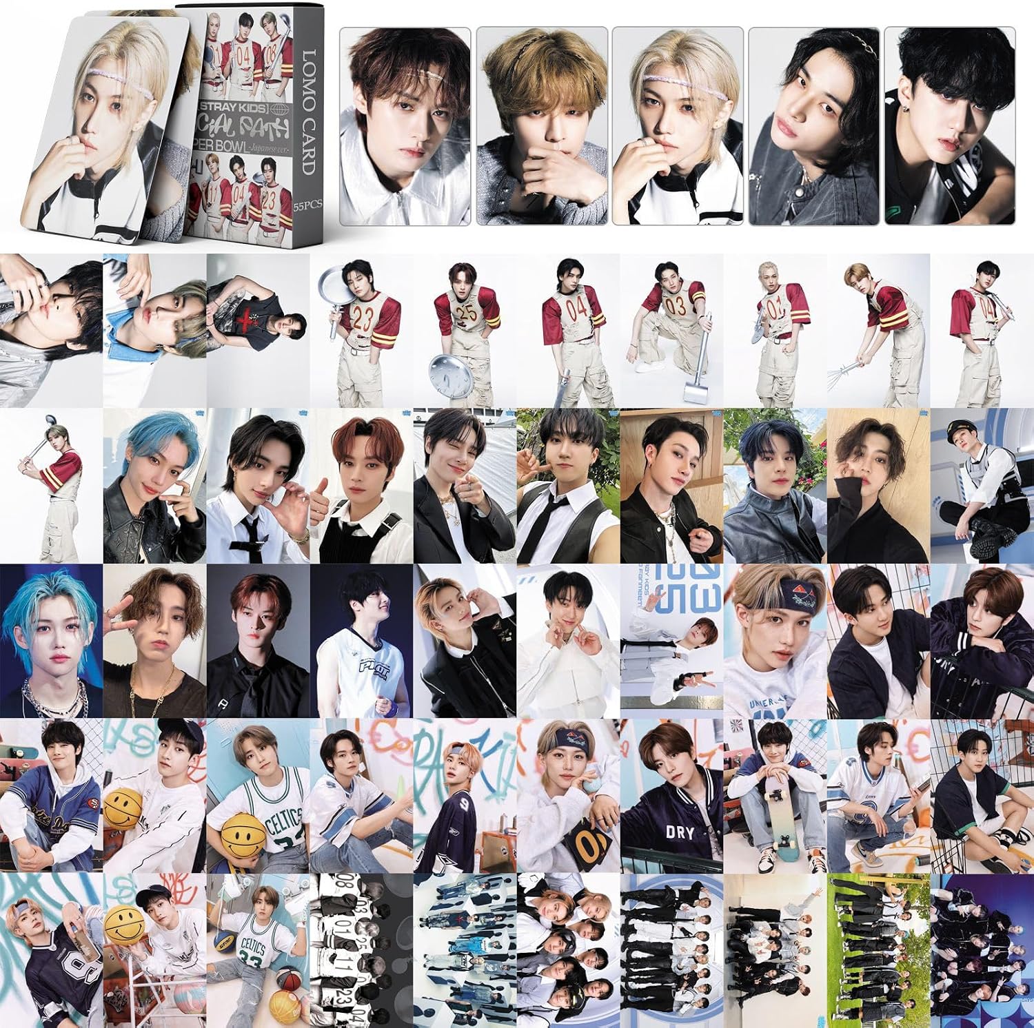 Social Path Photocard 55Pcs Straykids Photocard Stray Kids Postcards ...
