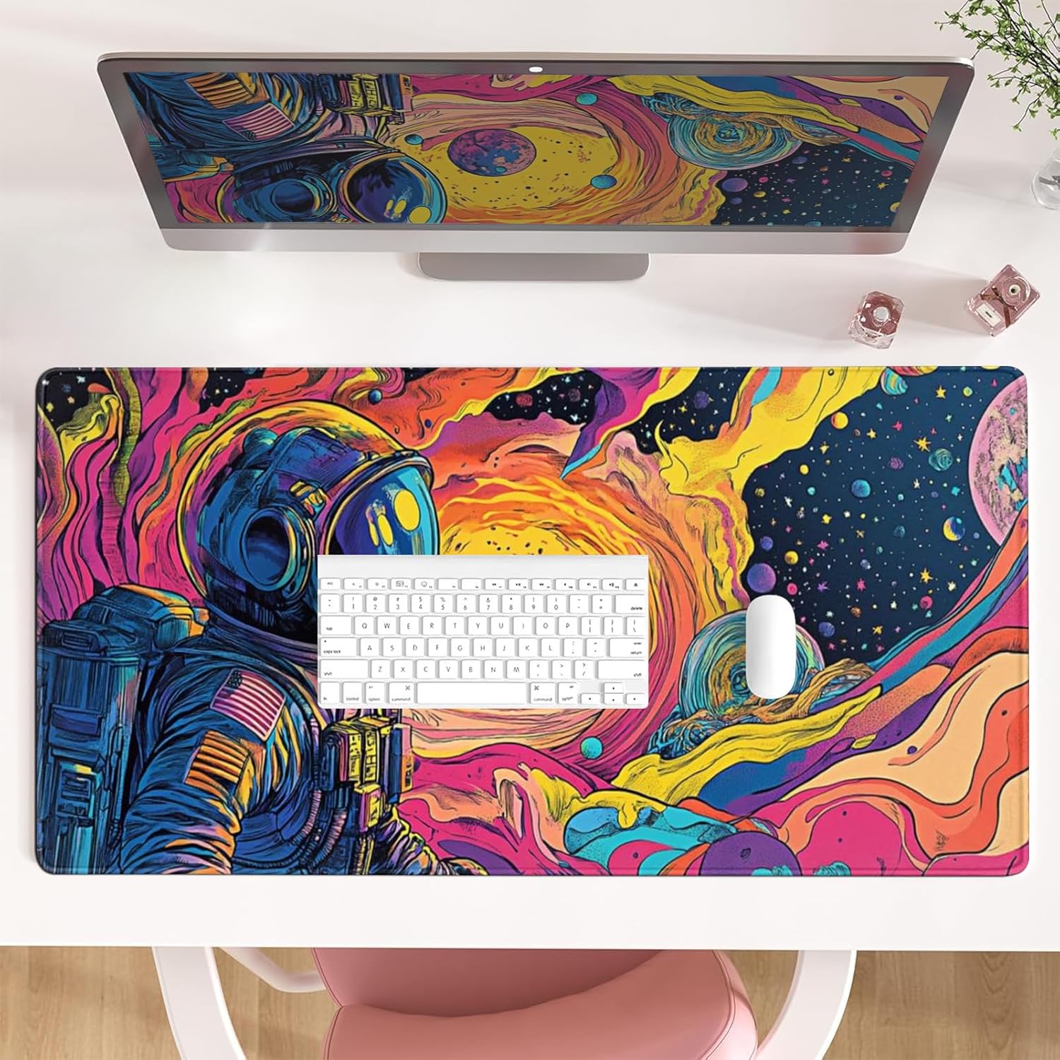 Amazon.com: AQQA Strange Planet Mouse Pad 31.5''X15.7'', Space Scene ...