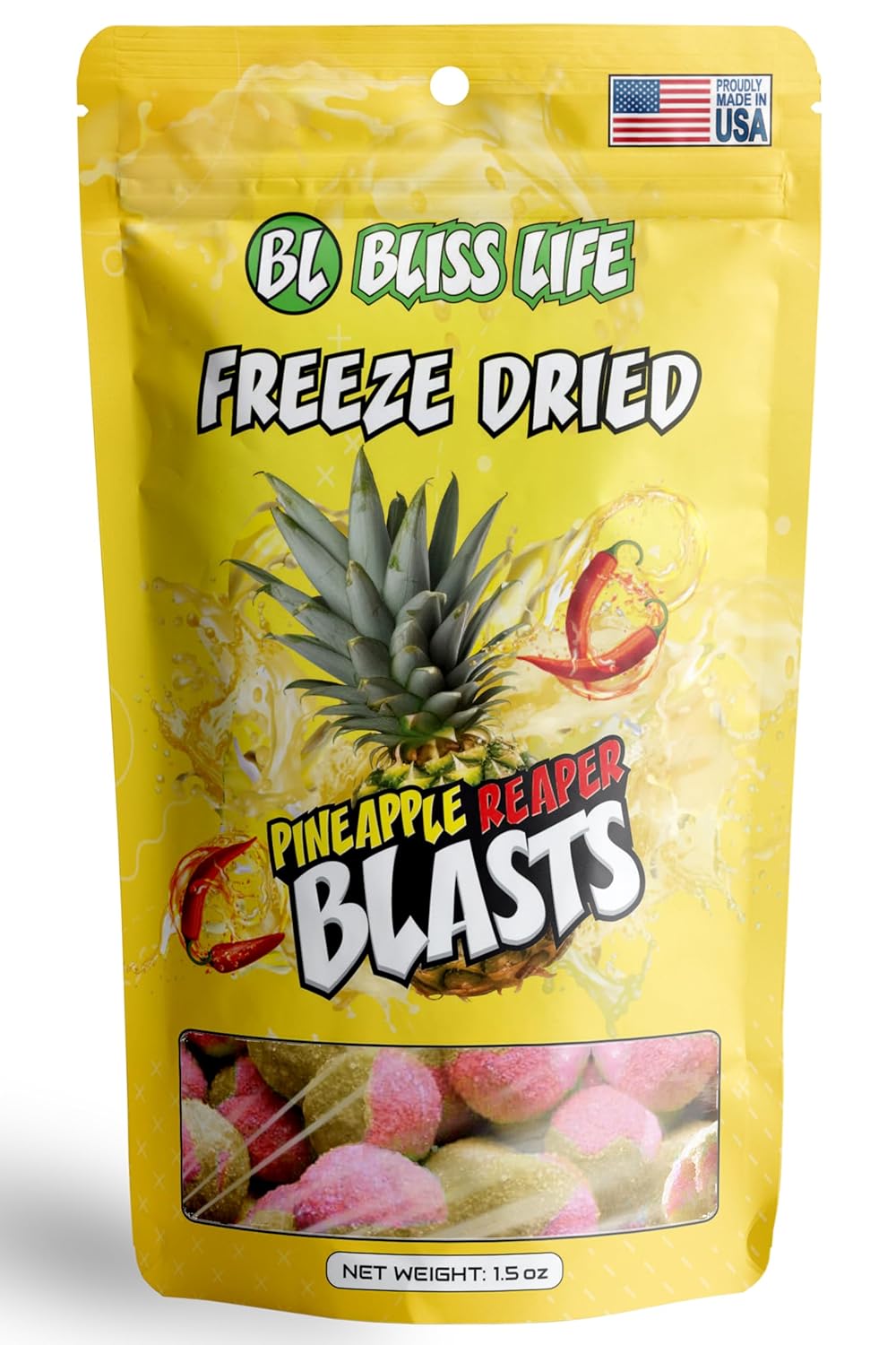 Amazon.com : Bliss Life Blasts Bite-Sized Candies of Real Fruit 1.5oz ...