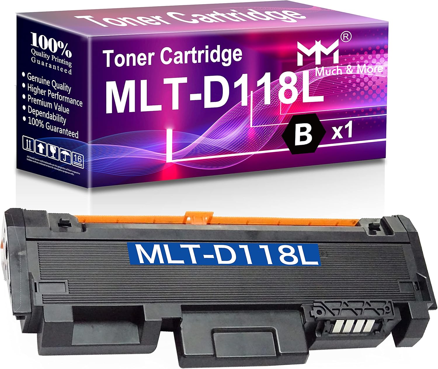 Amazon.com: MM MUCH & MORE Compatible D118L Toner Cartridge Replacement for Samsung MLT-D118L ...