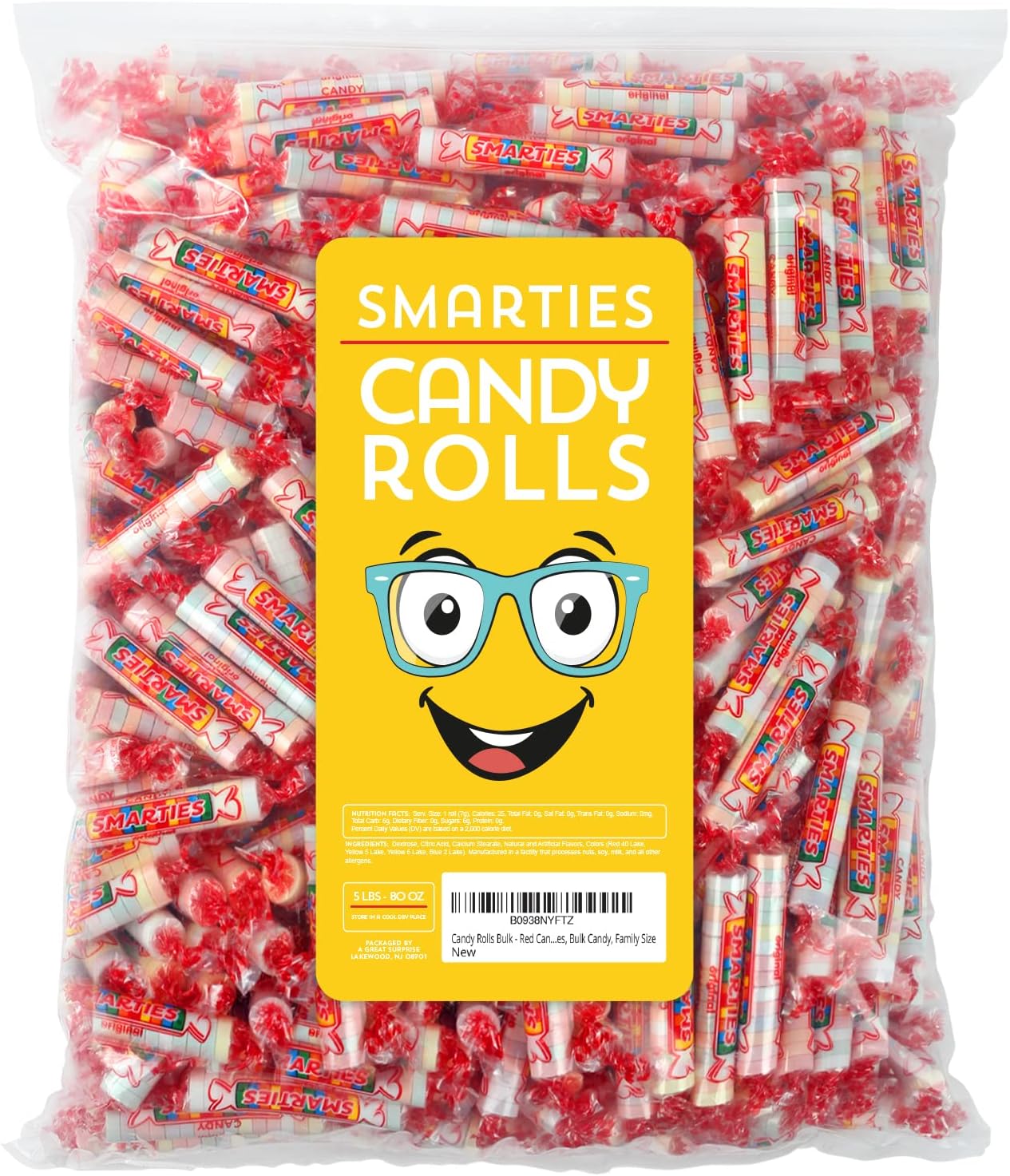 Amazon.com : Smarties Candy Rolls Original Fruit Flavors Individually ...