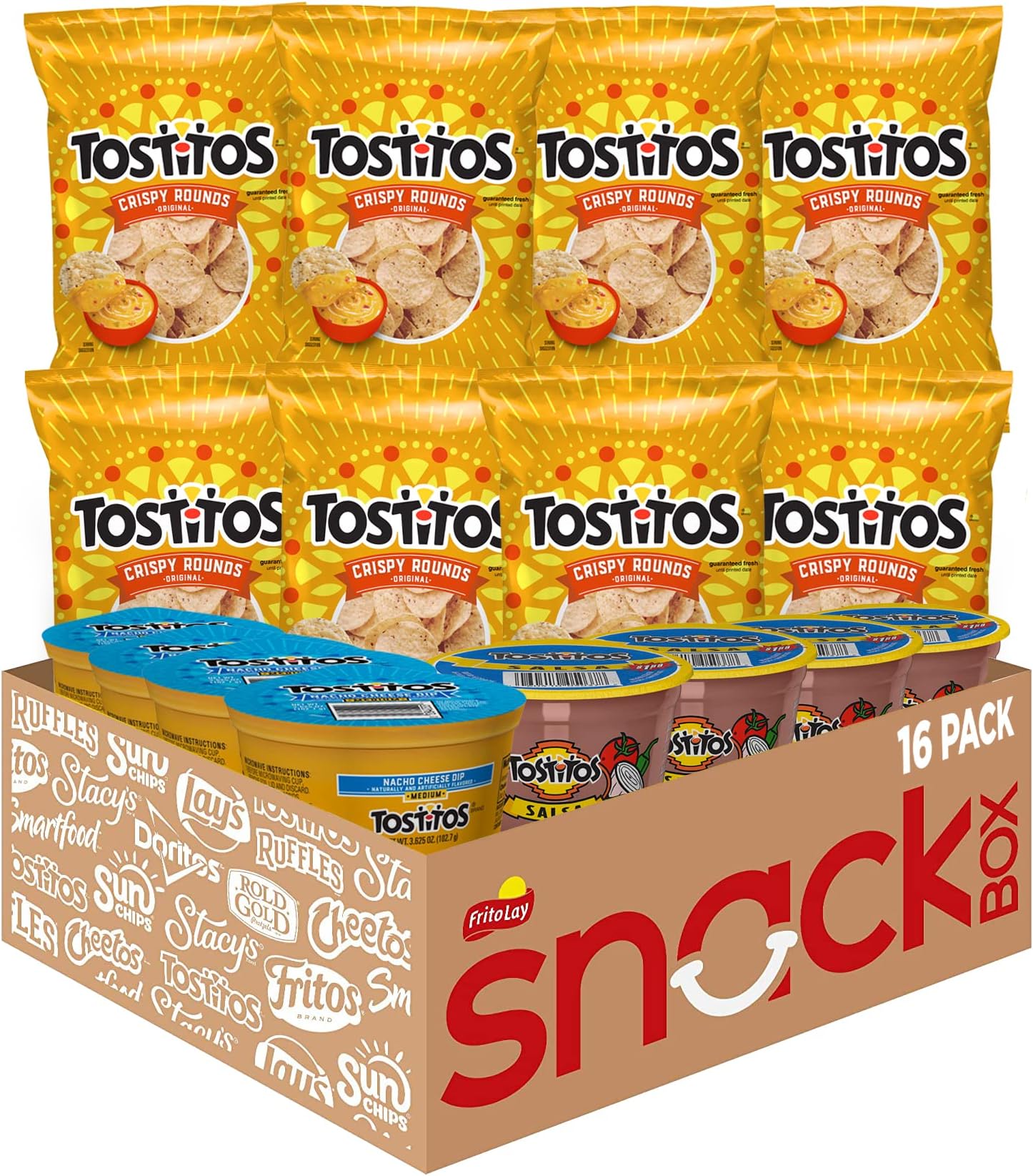 Amazon.com: Tostitos Tortilla Chips Chip & Salsa Pack, 3oz Tostitos ...