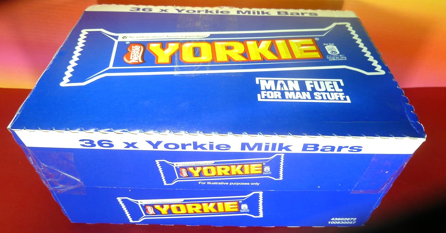 NESTLE Original YORKIE Chunky Milk Chocolate 36 X 46g Yorkie Milk Bars ...