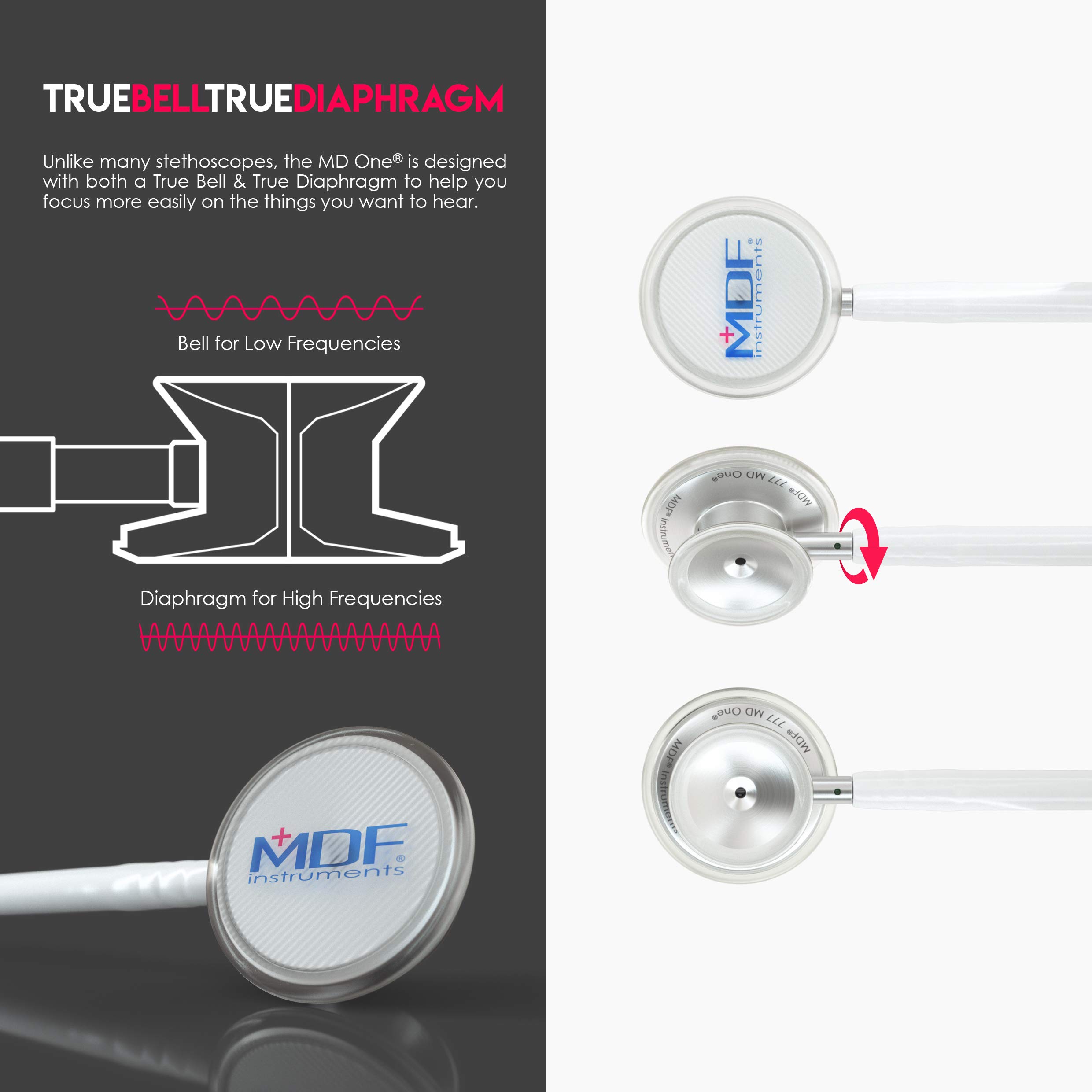 Snapklik.com : MDF MD One Stainless Steel Stethoscope