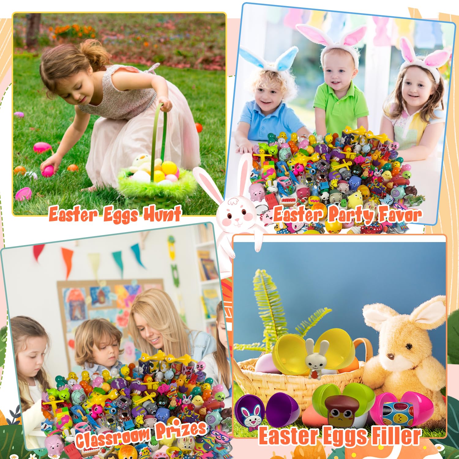 Snapklik.com : 200pcs Easter Egg Fillers, Easter Egg Stuffers, Small ...