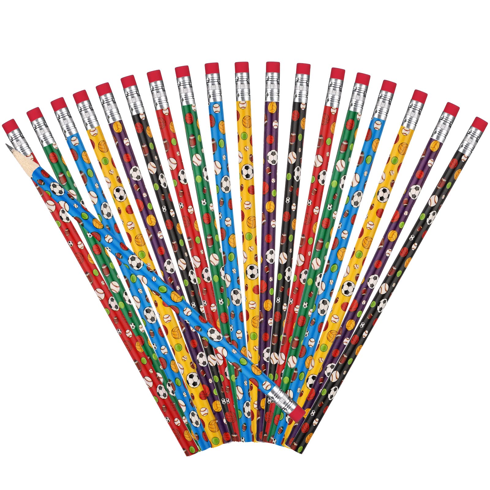 Amazon.com : 36 Pieces Soccer Pencils Kids 7.5 Inch Sports Pencils with ...