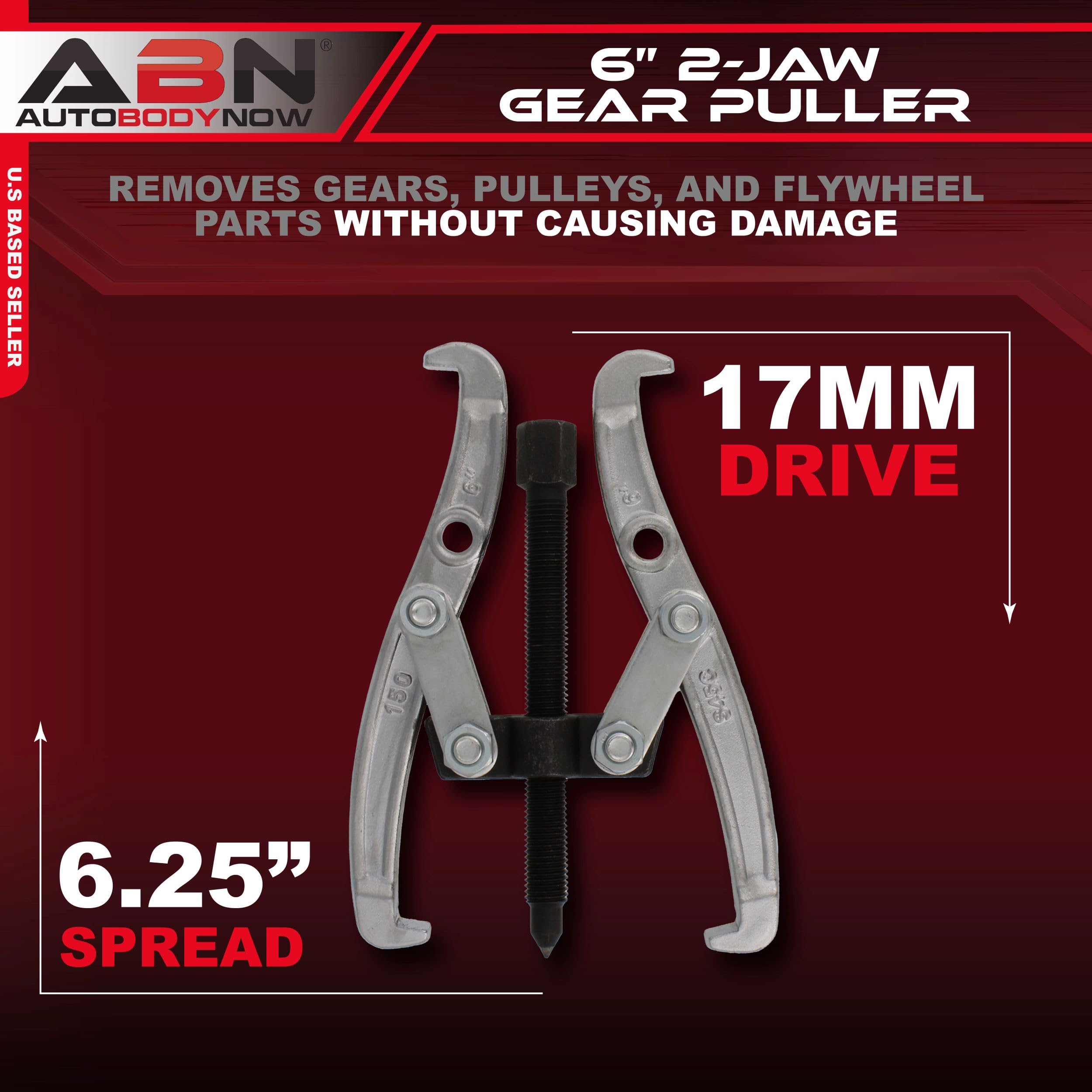 Snapklik.com : ABN 6in 2-Jaw Gear Puller Removal Tool For Gears