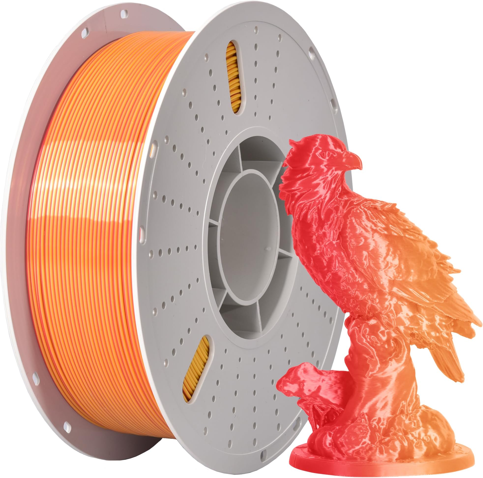 Color Change PLA Orange to Yellow PLA Filament 1.75 mm 1KG Color ...