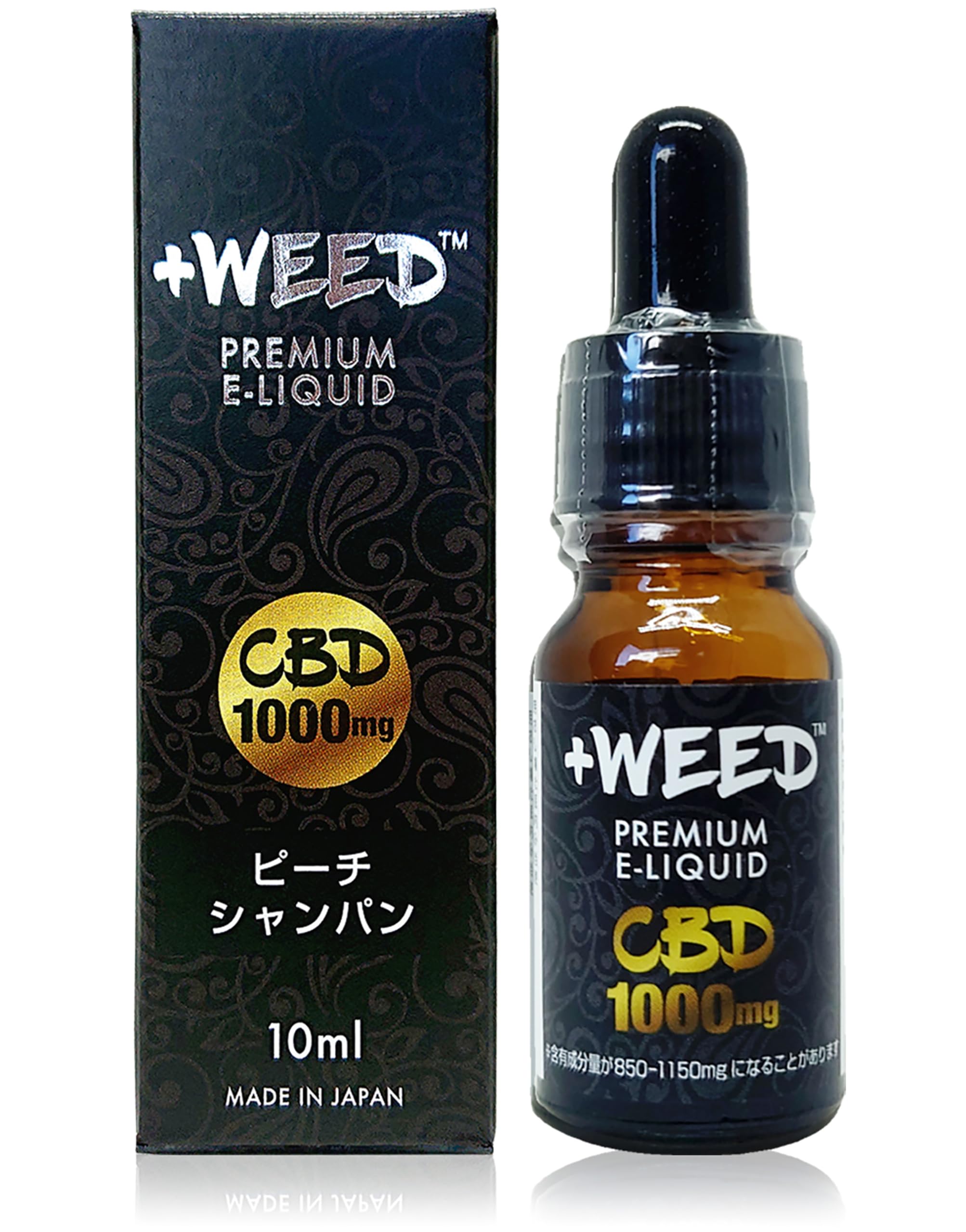 Amazon | +WEED（ プラスウィード ）E-リキッドCBD1000mg＜ピーチシャンパン＞ | +WEED | 電子たばこ用リキッド