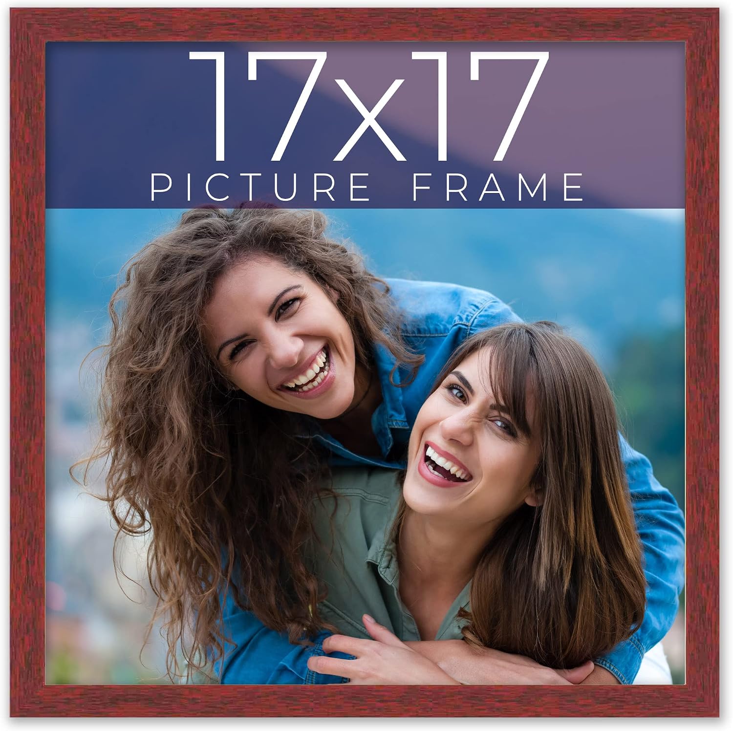 Amazon.com - 17x17 Frame Brown Solid Wood Picture Frame Width 0.75 ...