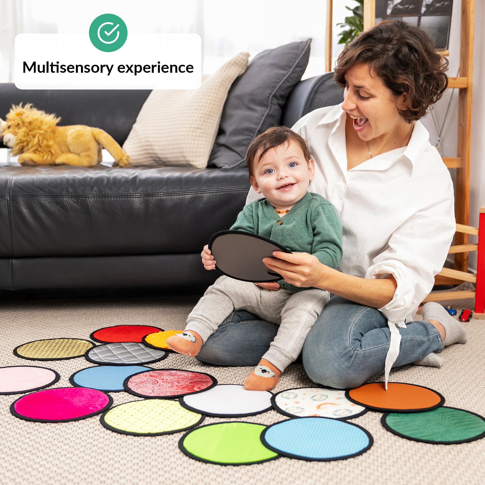 Snapklik.com : Sensory Mats For Babies 16 Set Sensory Floor Tiles ...