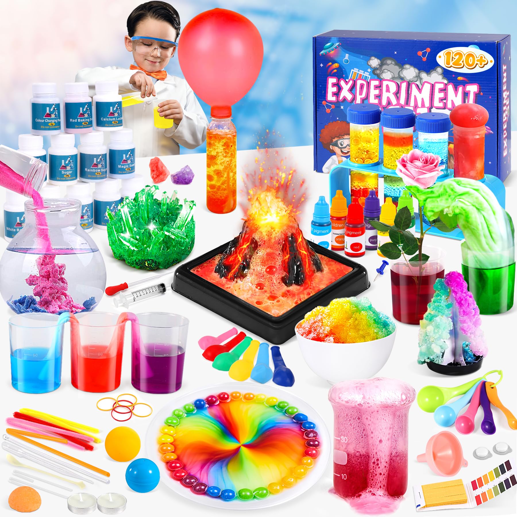 Gontence 120+ Science Experiments for Kids, Science Kits For Kids Age 6 ...