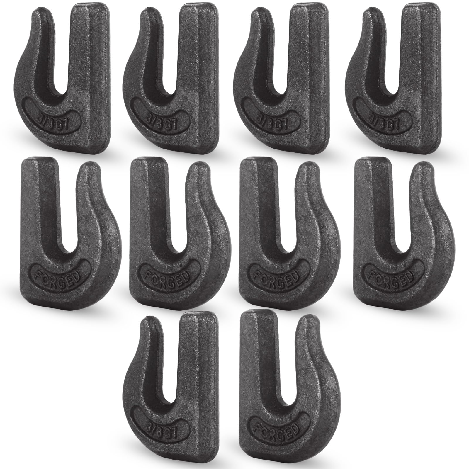 Snapklik.com : LANIAKEA 10PCS Weld On Chain Grab Hook 3/8 Grade 70 ...