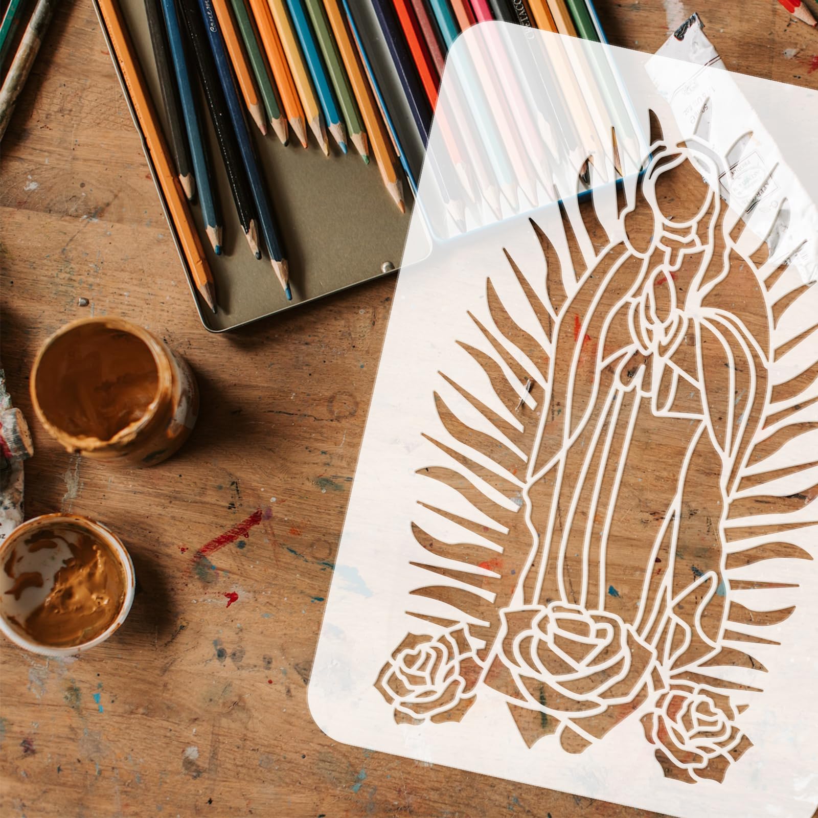 Virgin Mary Stencil Patterns