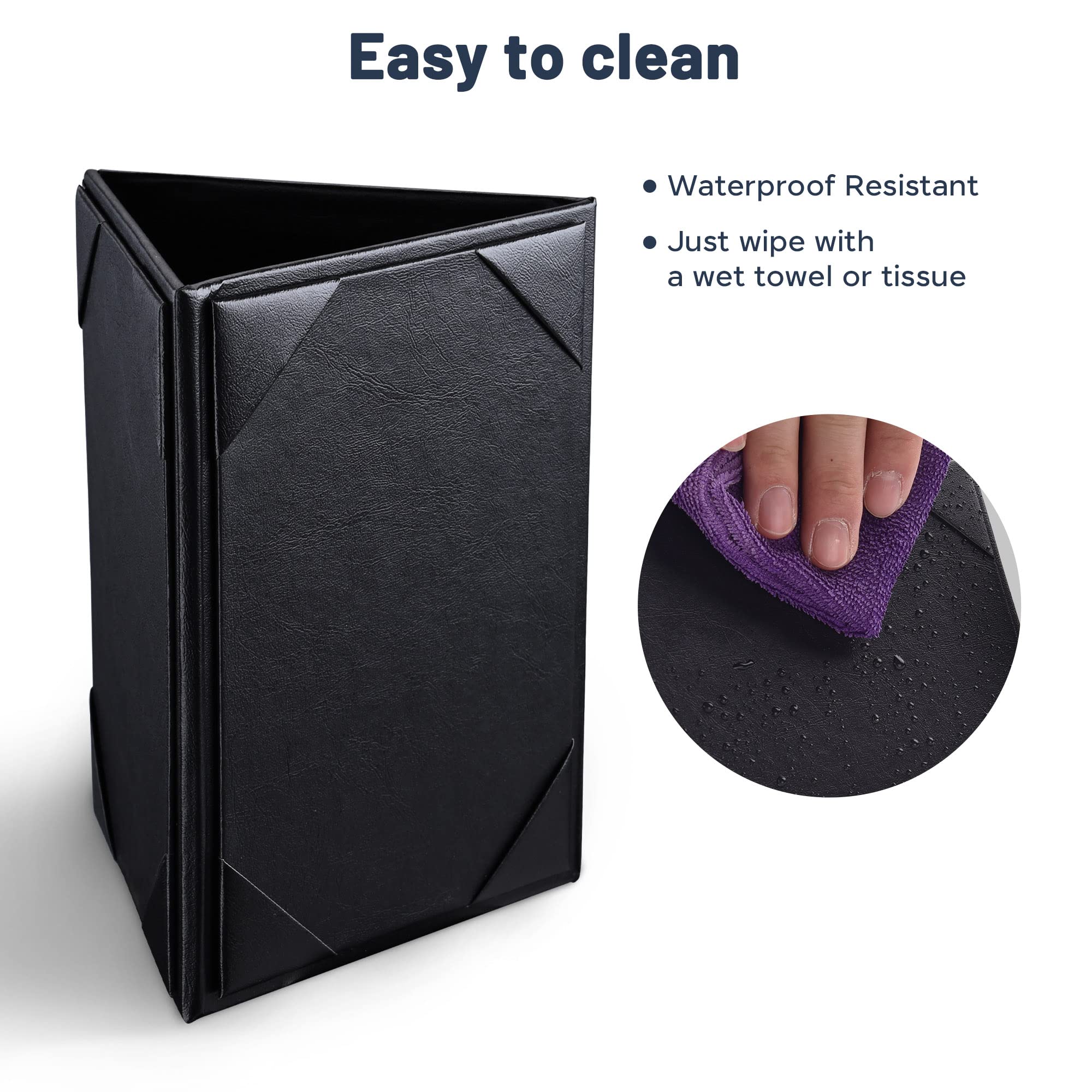 Snapklik.com : 10pcs 4"x6" 3-Side Triangle Menu Holder Black ...