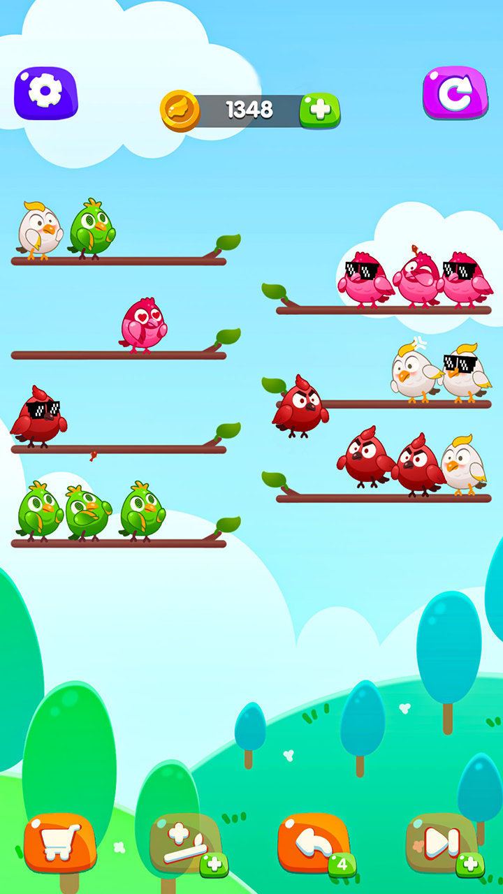 Bird Sort Color Puzzle Games - Bird Color Sortpuz Brain & Puzzle Games ...
