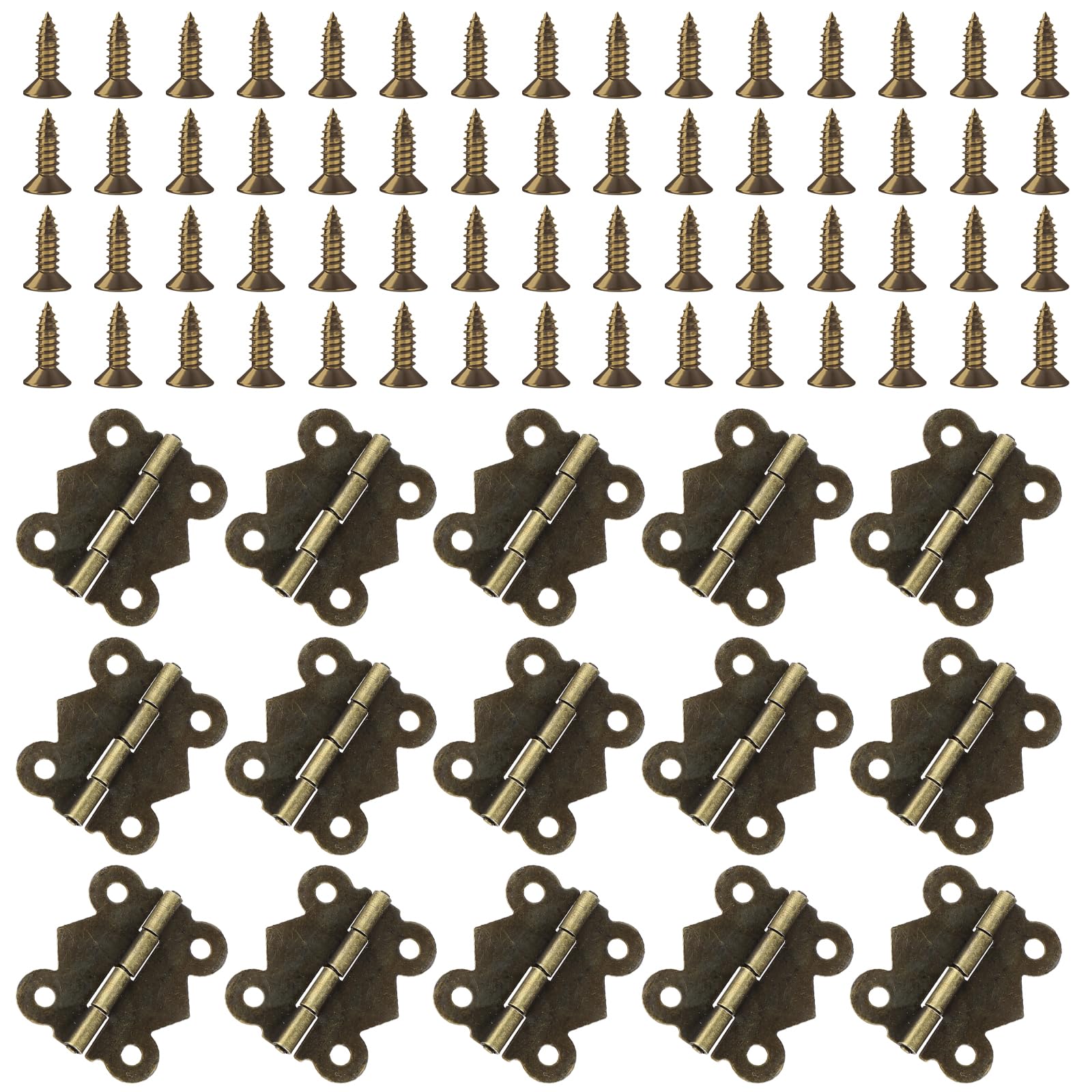 Small Hinges for Craft, 15 PCS Antique Jewelry Box Hinges Vintage ...