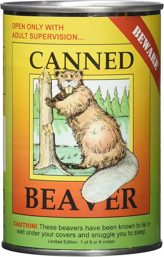 Amazon.com: Canned Critters Stuffed Animal: Beaver 6" : Toys & Games