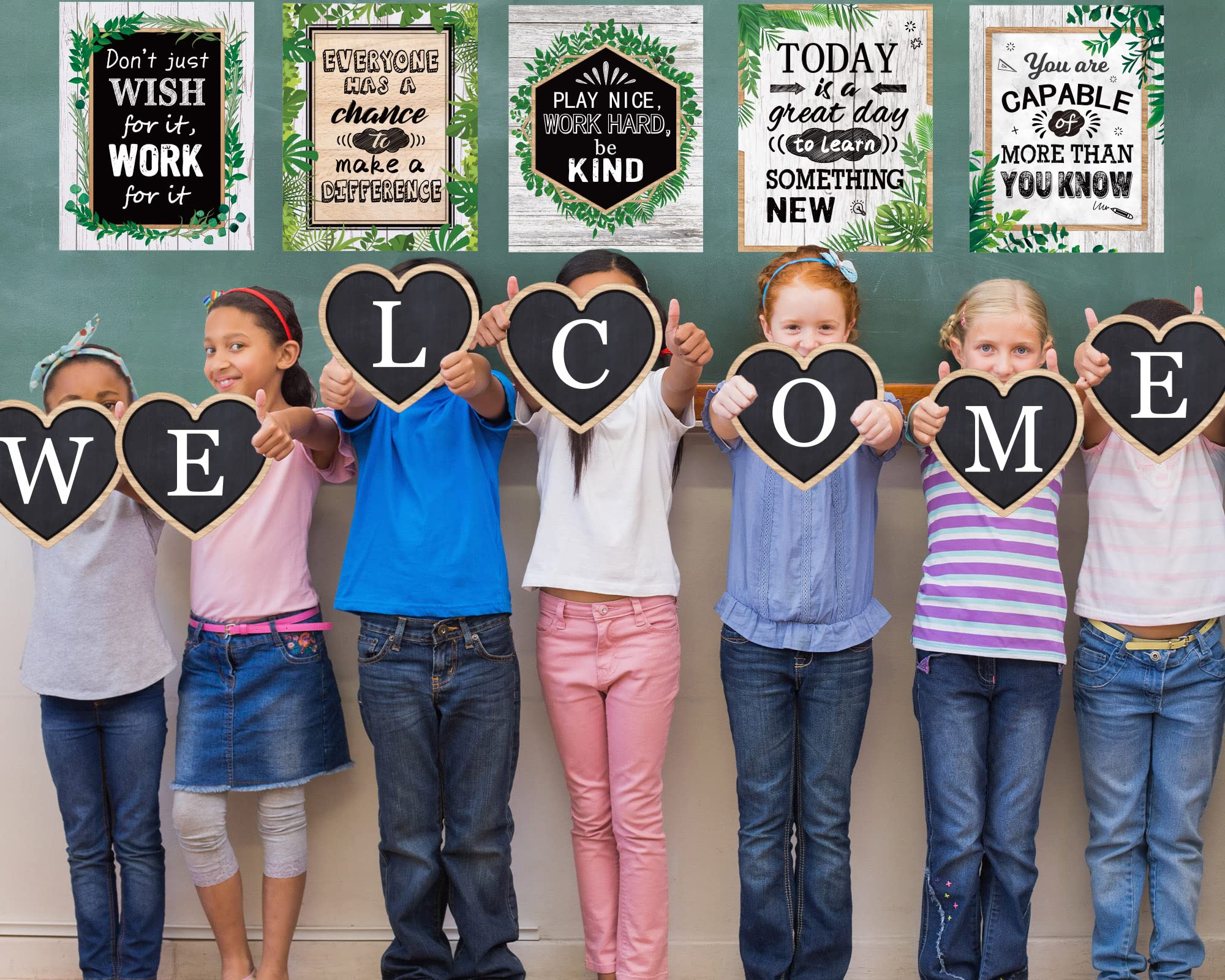 Teacher Classroom Decor Posters 13-Piece Motivational Poster Set For ...