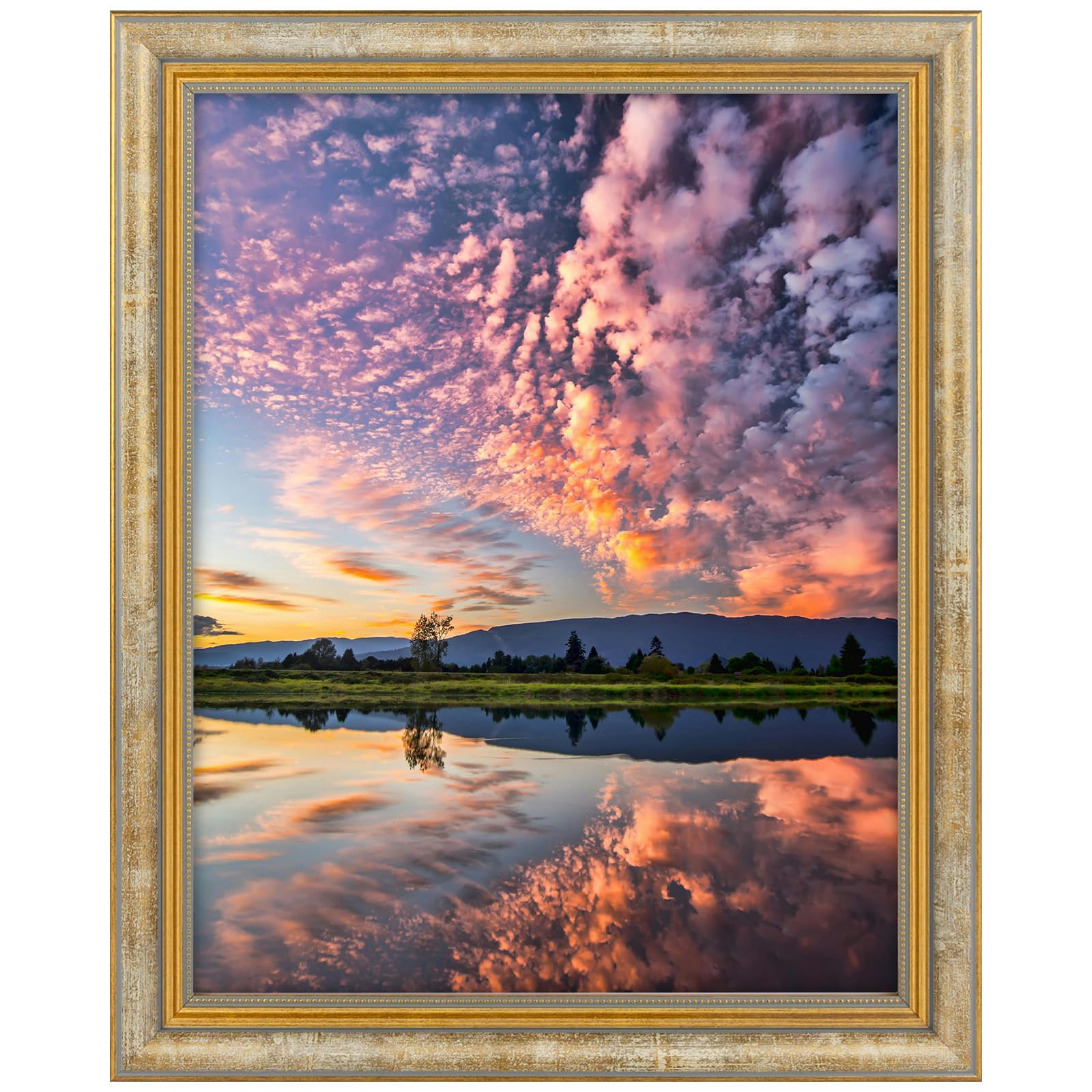 Amazon.com - Space Art Deco, 11x14 Ornate Picture Frame without Mat for ...