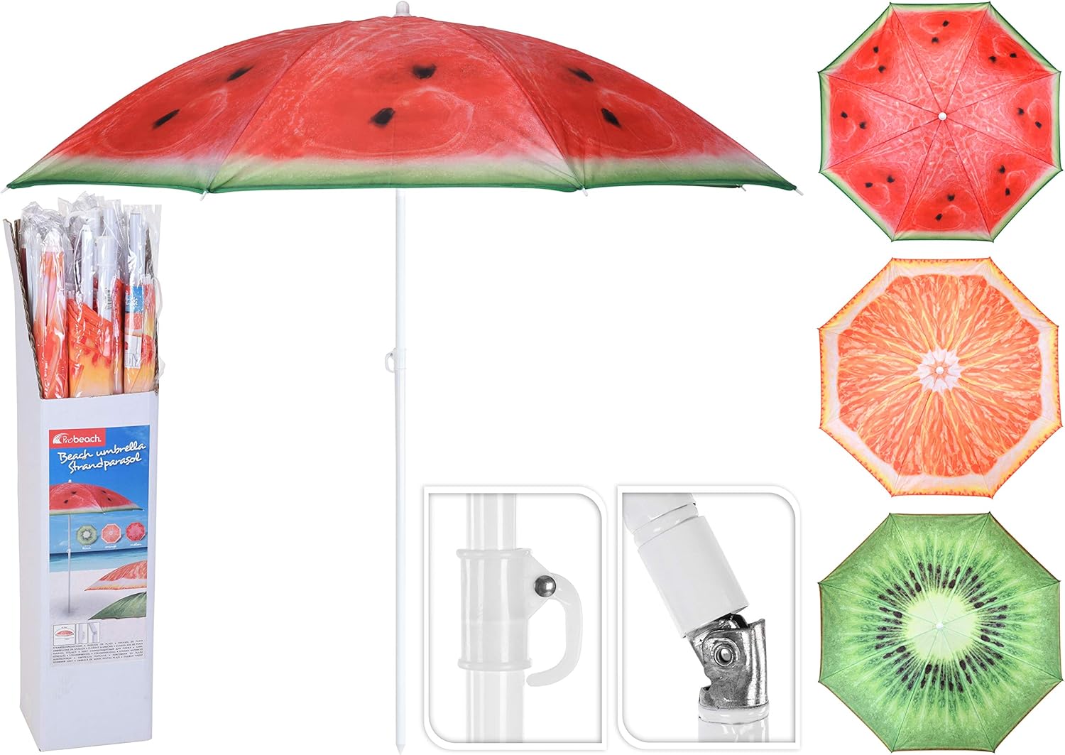 No Label Printed Parasol – Diameter 180 cm – Assorted : Amazon.fr: Garden