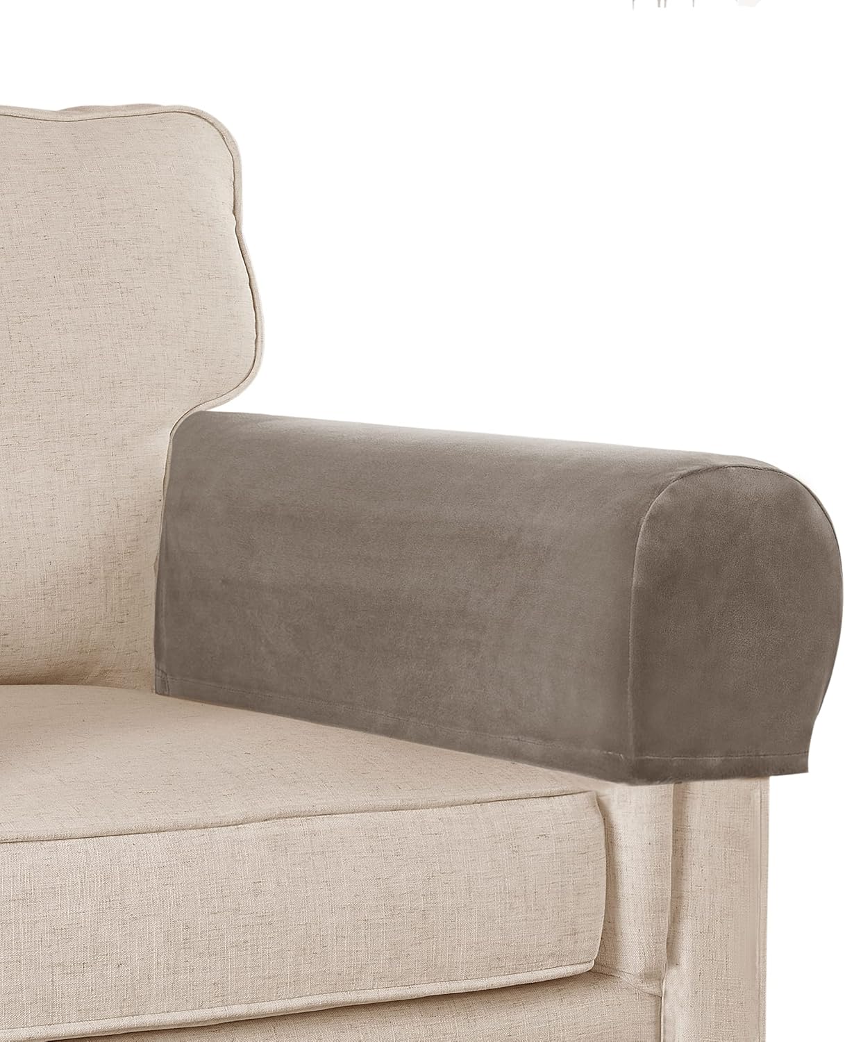 Amazon.com: Sofa Arm Covers, Velvet Plush Anti-Slip Couch Armrest ...