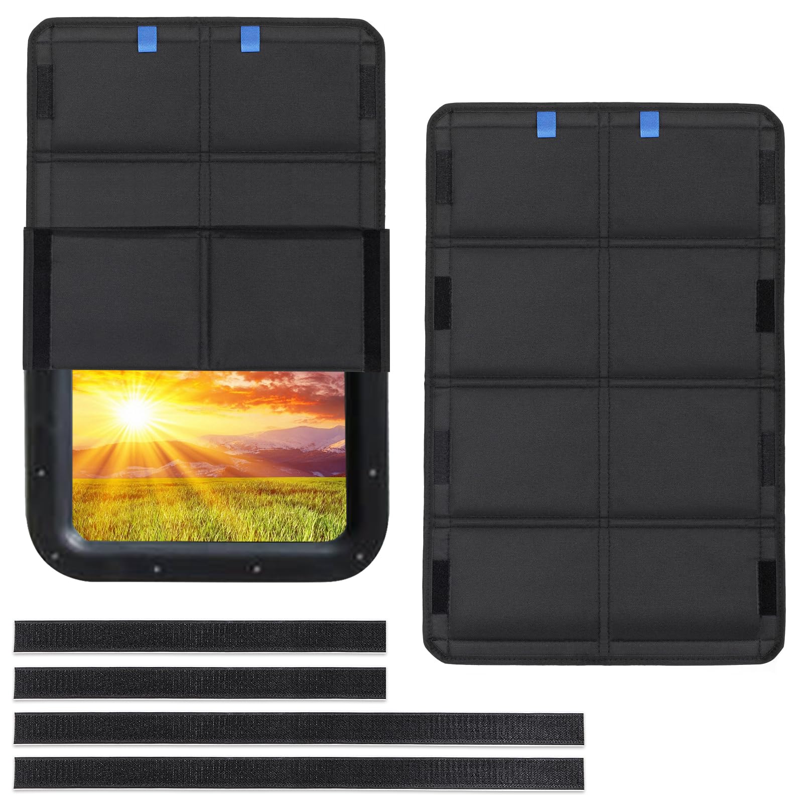 Snapklik.com : Spurtar RV Door Window Shade 25" X 16", Foldable ...