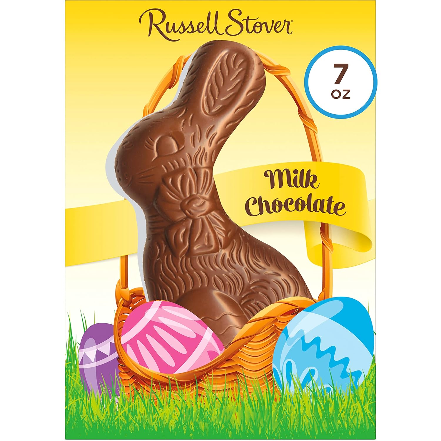 Amazon.com: Russell Stover Milk Chocolate Easter Rabbit, 7 oz. (0847 ...