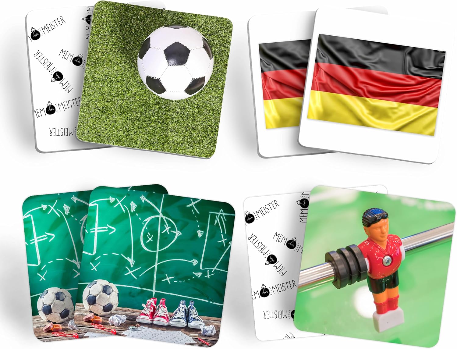 MEMO-MESTER Memo Game | Football I Football Game Memory Game Laying ...