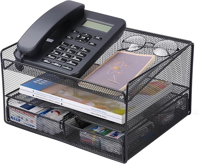 Amazon.com: superbpag Desk File Organizer Counter Telephone Stand Paper ...