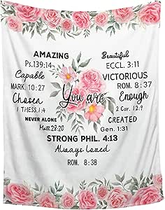 Briizy Bible Verse Blanket - Prayer Blankets and Throws with Scriptures ...