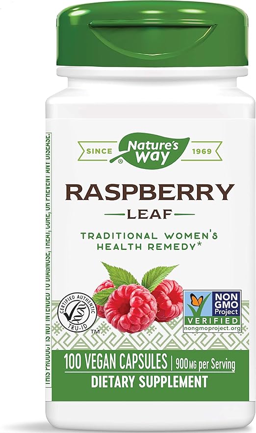 Amazon.com: Nature's Way Red Raspberry Leaves, 900 mg per serving, 100 ...
