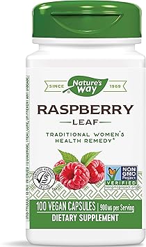Amazon.com: Nature's Way Red Raspberry Leaves, 900 mg per serving, 100 ...