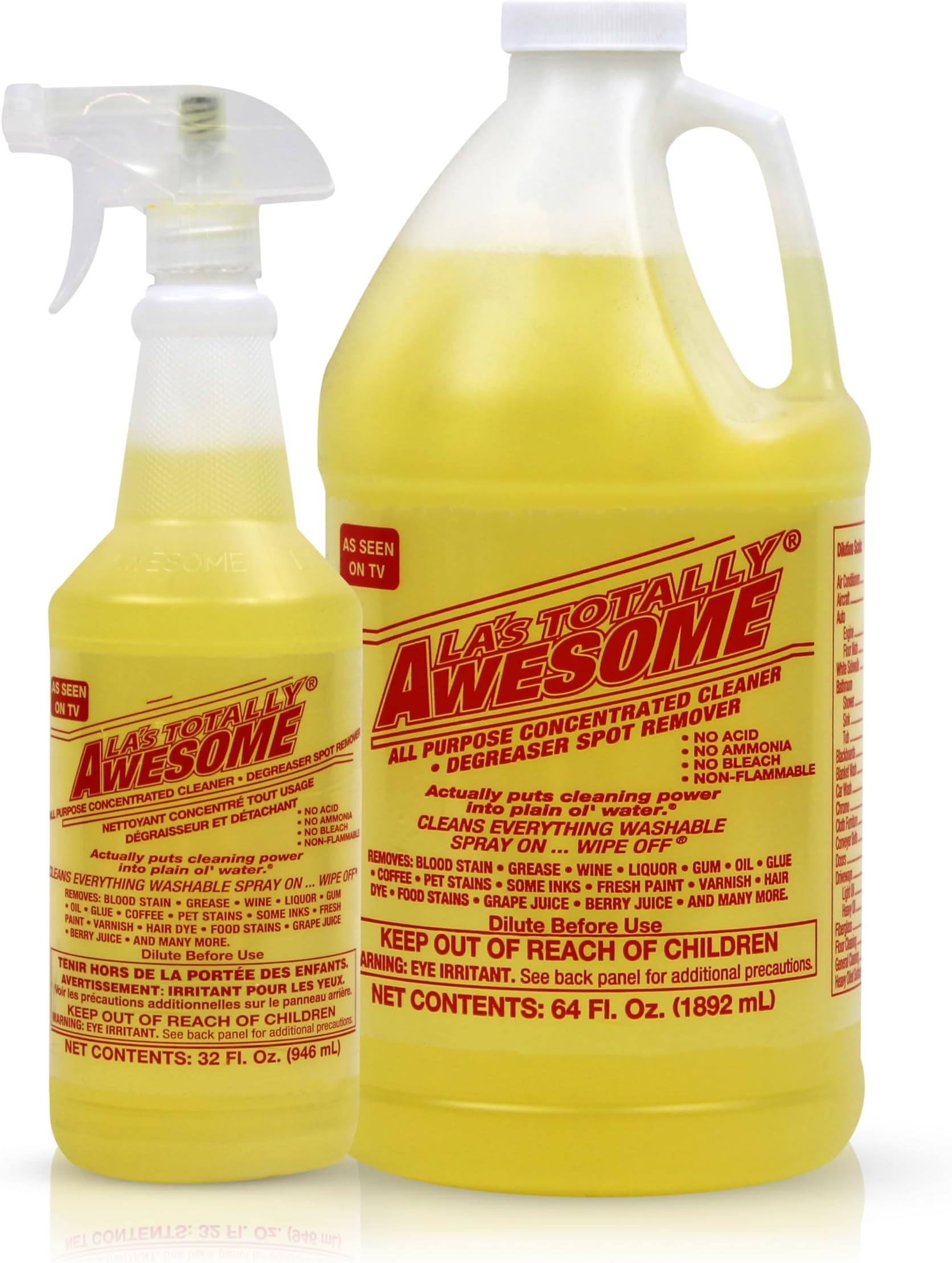 Amazon.com: La's Totally Awesome All Purpose Concentrated Cleaner, 32 ...