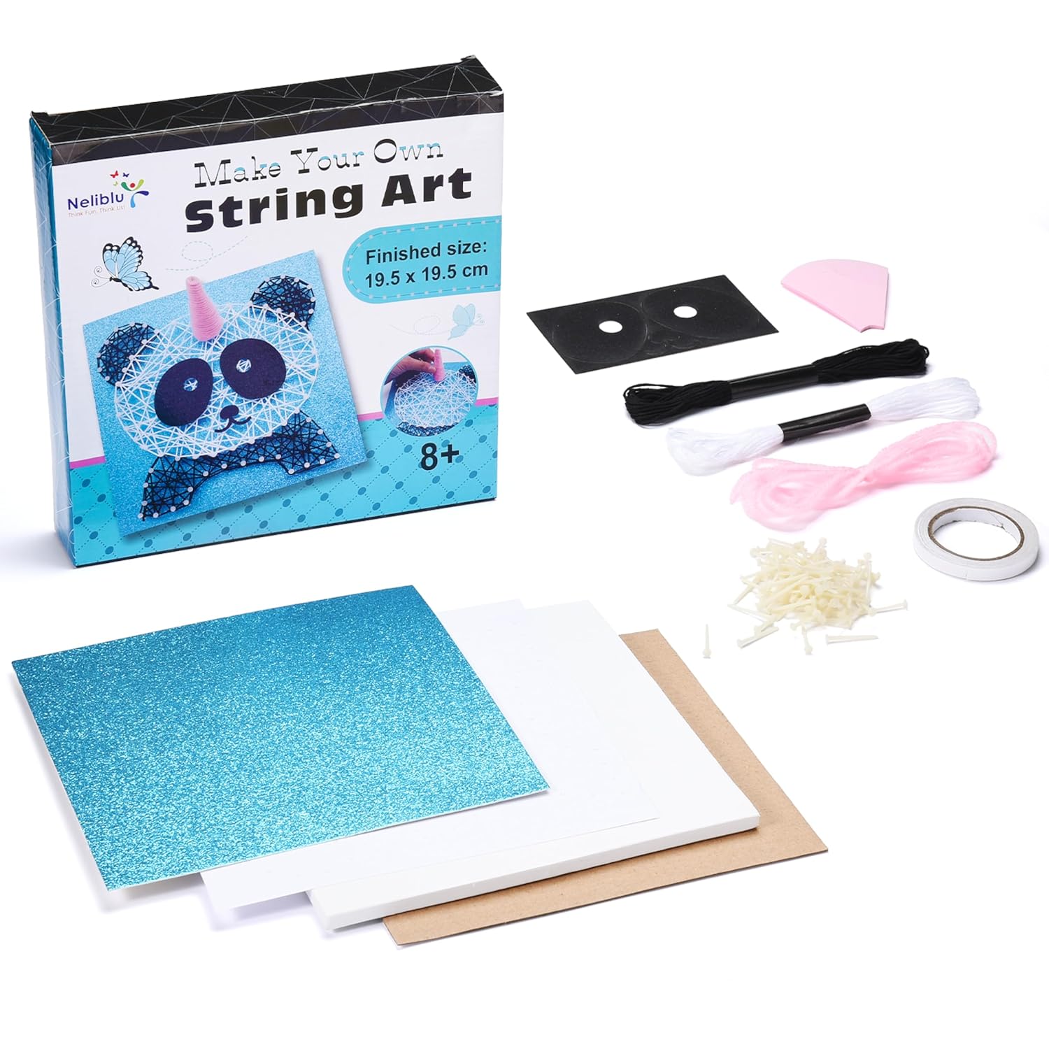 Amazon.com: Neliblu Amazaque DIY String Art - 3D String Art Canvas ...