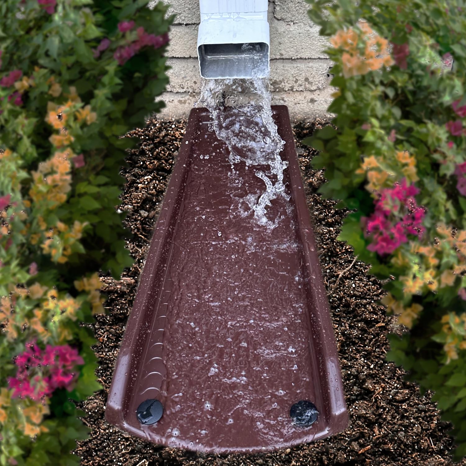 Snapklik.com : 2 Pack Downspout Splash Block, NAACOO 24" Rain Gutter ...
