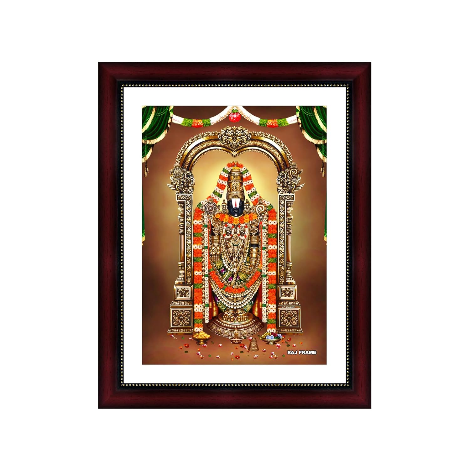 RAJ FRAME–God Balaji Venkateshwara Perumal photo frame for Pooja room ...