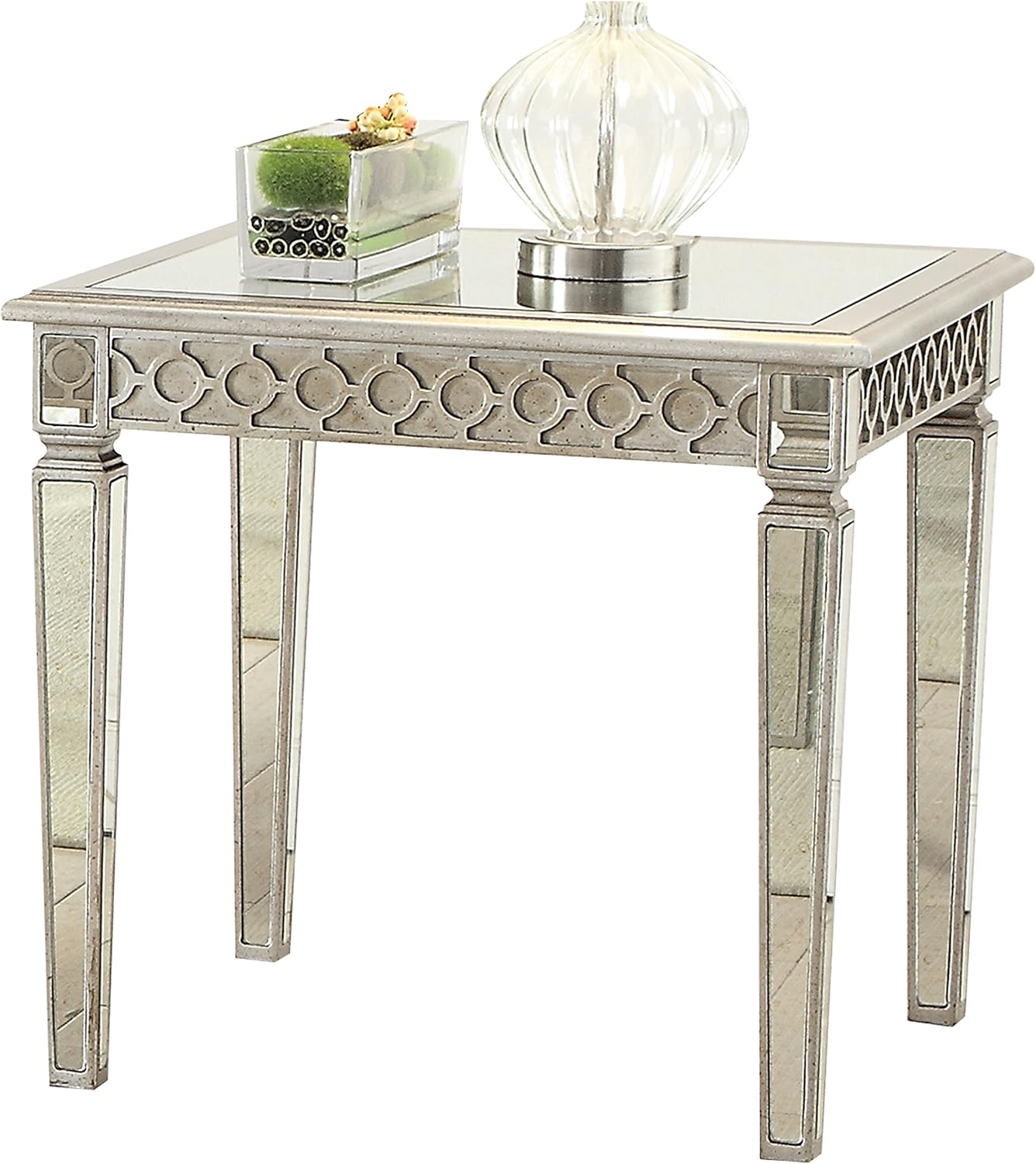 Amazon.com: ACME Kacela End Table - Mirror & Champagne : Home & Kitchen