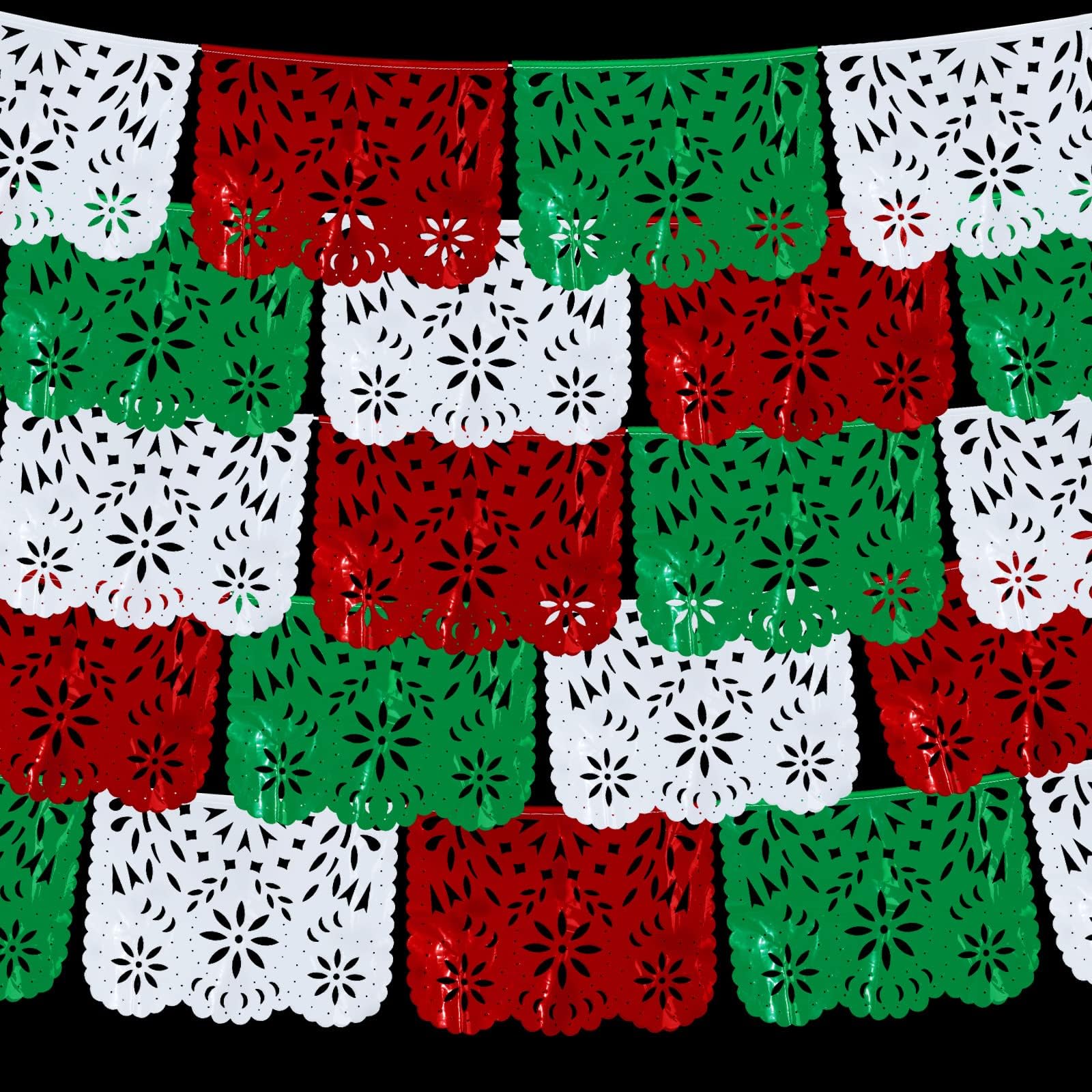 Amazon.com: 4 Pack Mexican Papel Picado Banner Large Plastic Mexican ...