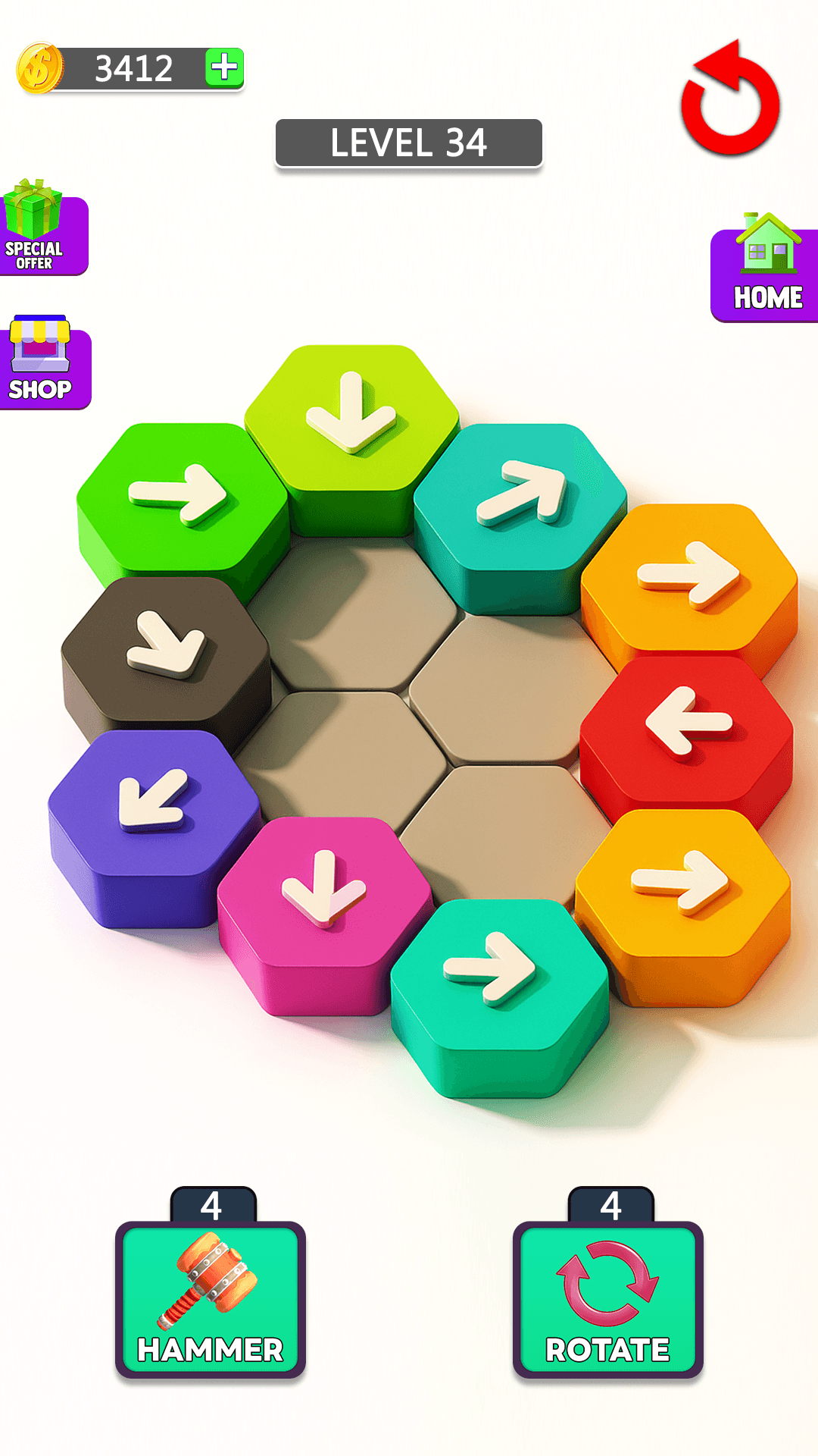 Hexa Block Puzzle Take Away Tapping Master: Hexa_Blocks Color Sorting Game - App on Amazon Appstore