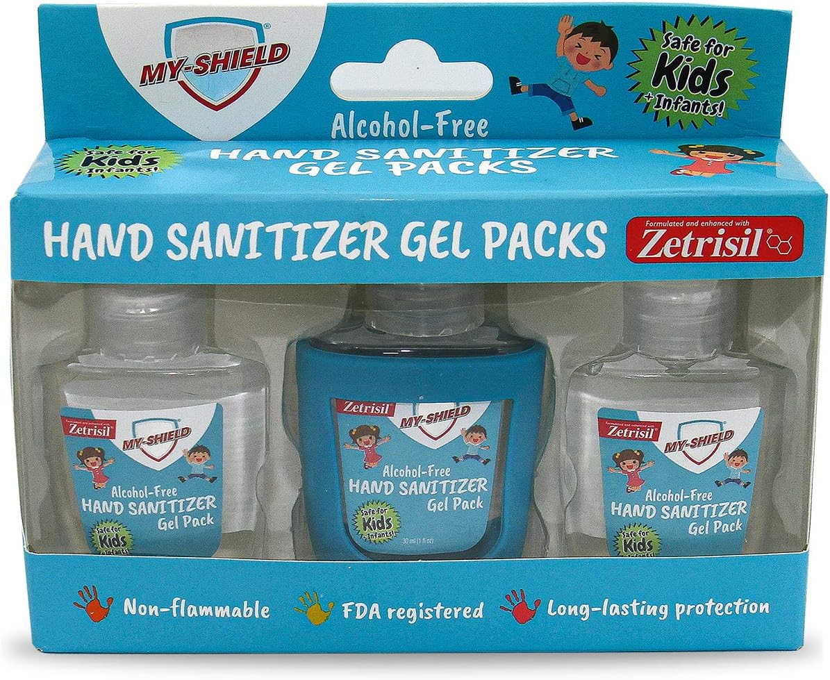 Amazon.com : My-shield Hand Sanitizer Gel Packs for Kids With Silicone ...