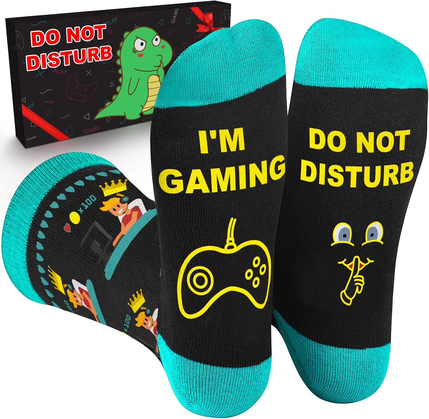 Novelty Gifts for Men Funny Socks, Gamer Socks Stocking Fillers for ...