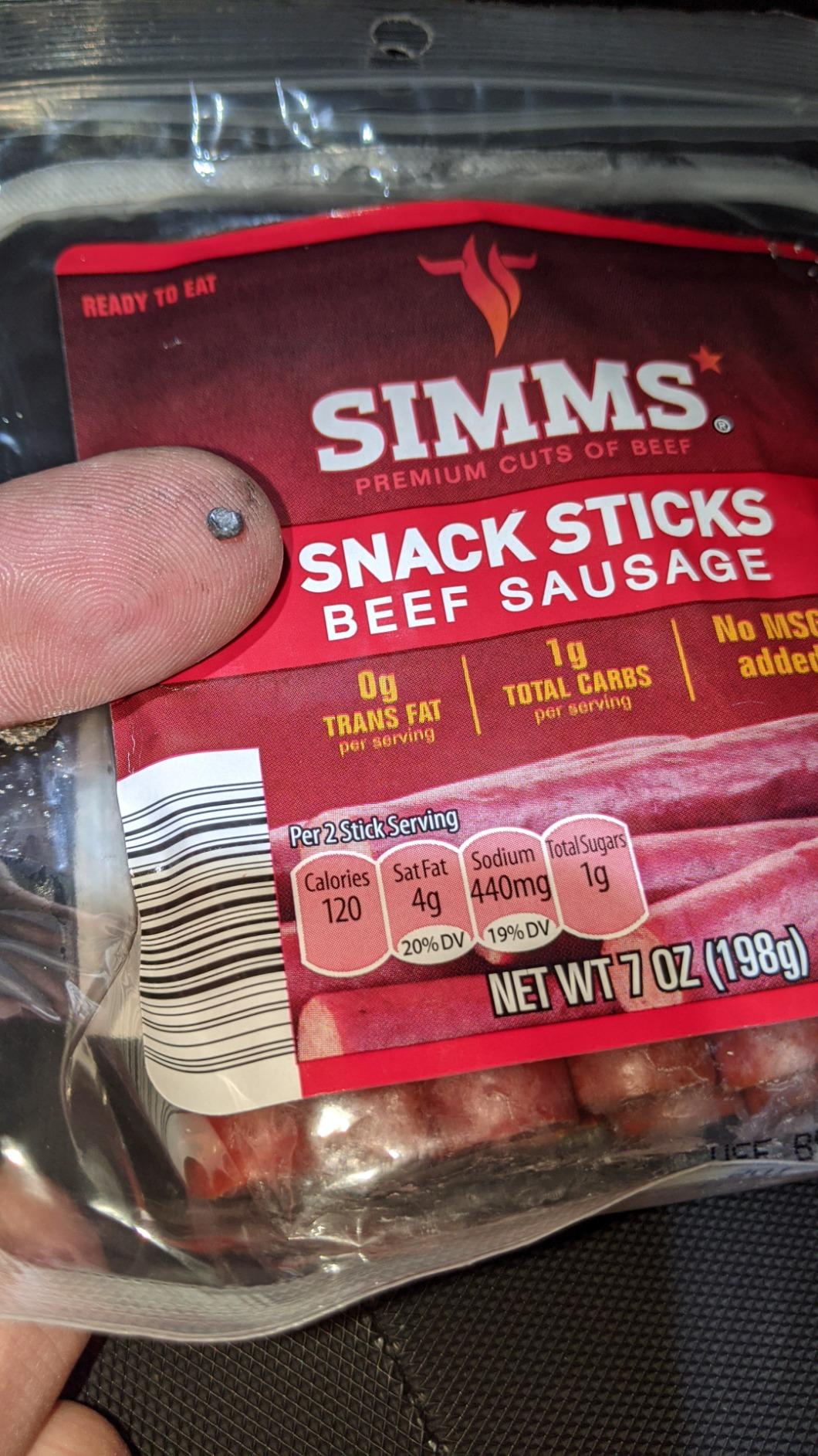 Amazon.com: SIMMS Beef Sausage Snack Sticks - 14 oz : Grocery & Gourmet ...