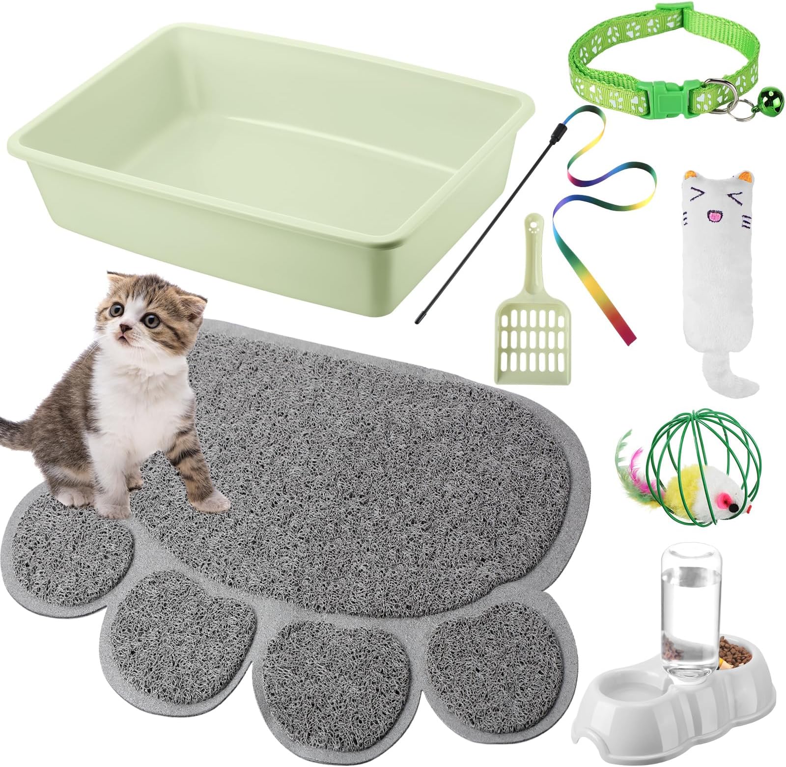 Amazon.com : Kitten Starter Supplies Starter Kit, 20 pcs of Cat ...