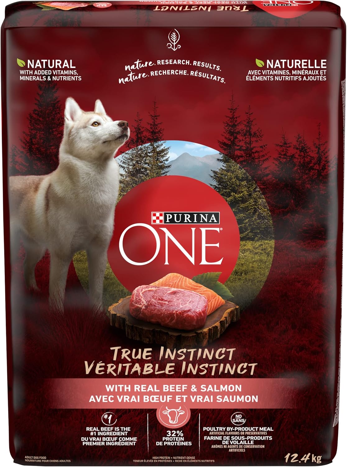 Purina ONE Smartblend True Instinct Natural Dry Dog Food, Beef & Salmon ...