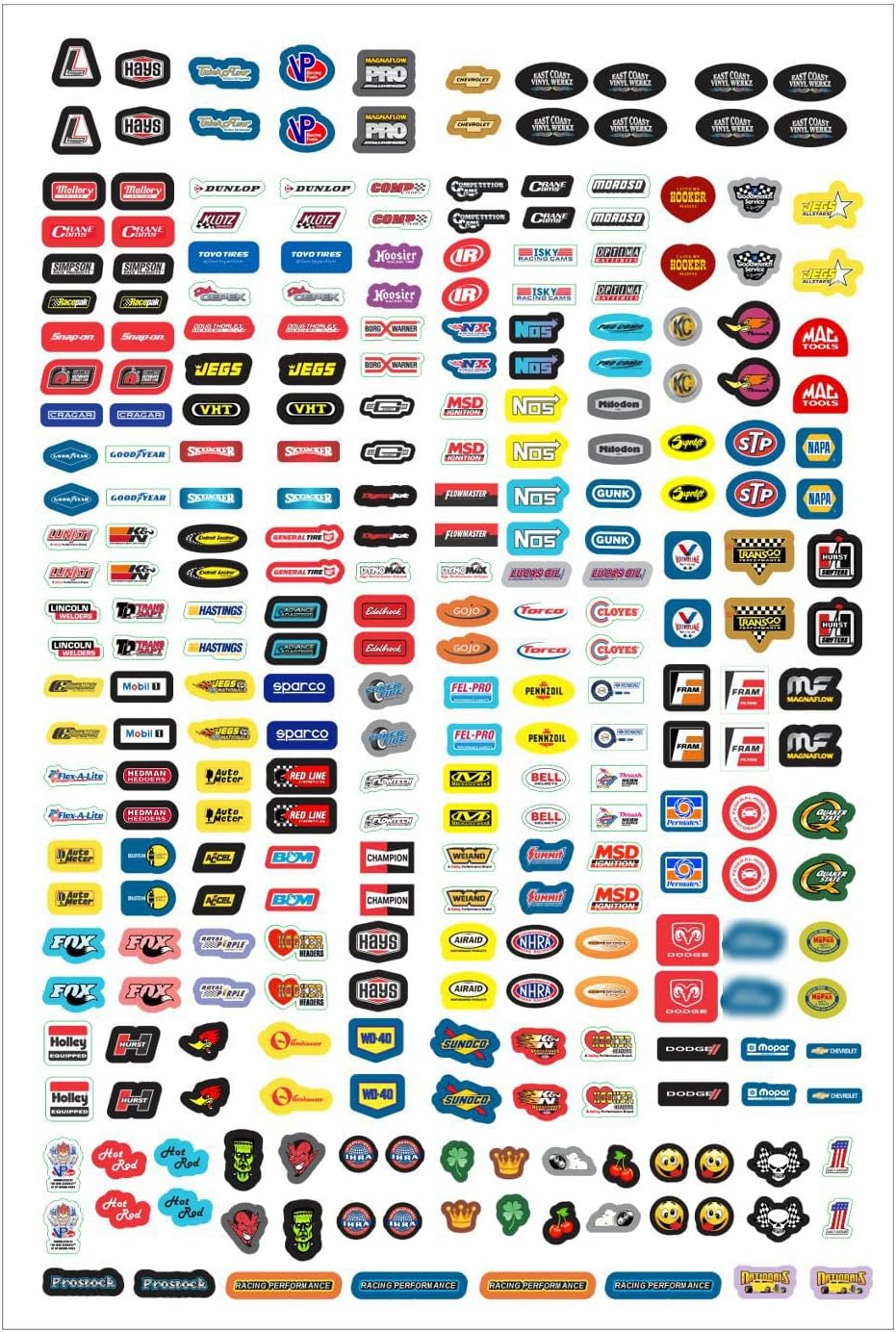 RC Car Truck - Racing Sponsor Decals - 290pc Set - for - 1/10 Scale ...
