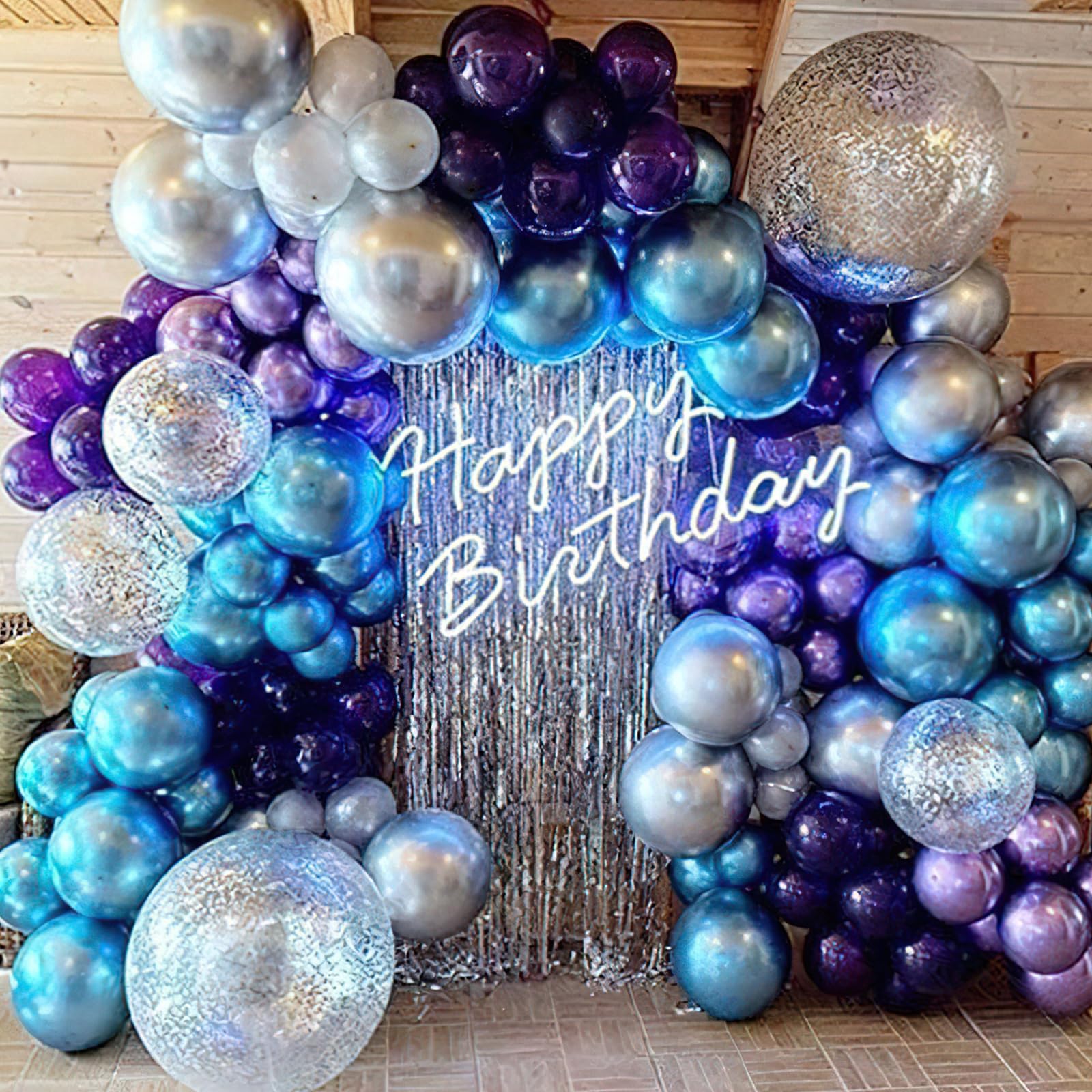 Snapklik.com : Blue Shades Balloon Garland Kit, 140 Pcs Shades Of Blue ...