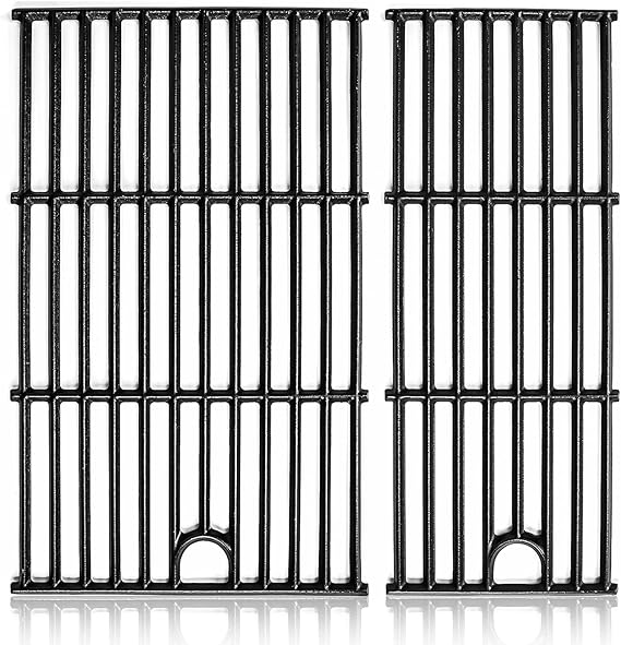 Amazon.com : Uniflasy Cast Iron Cooking Grates fits CharBroil 2-Burner ...