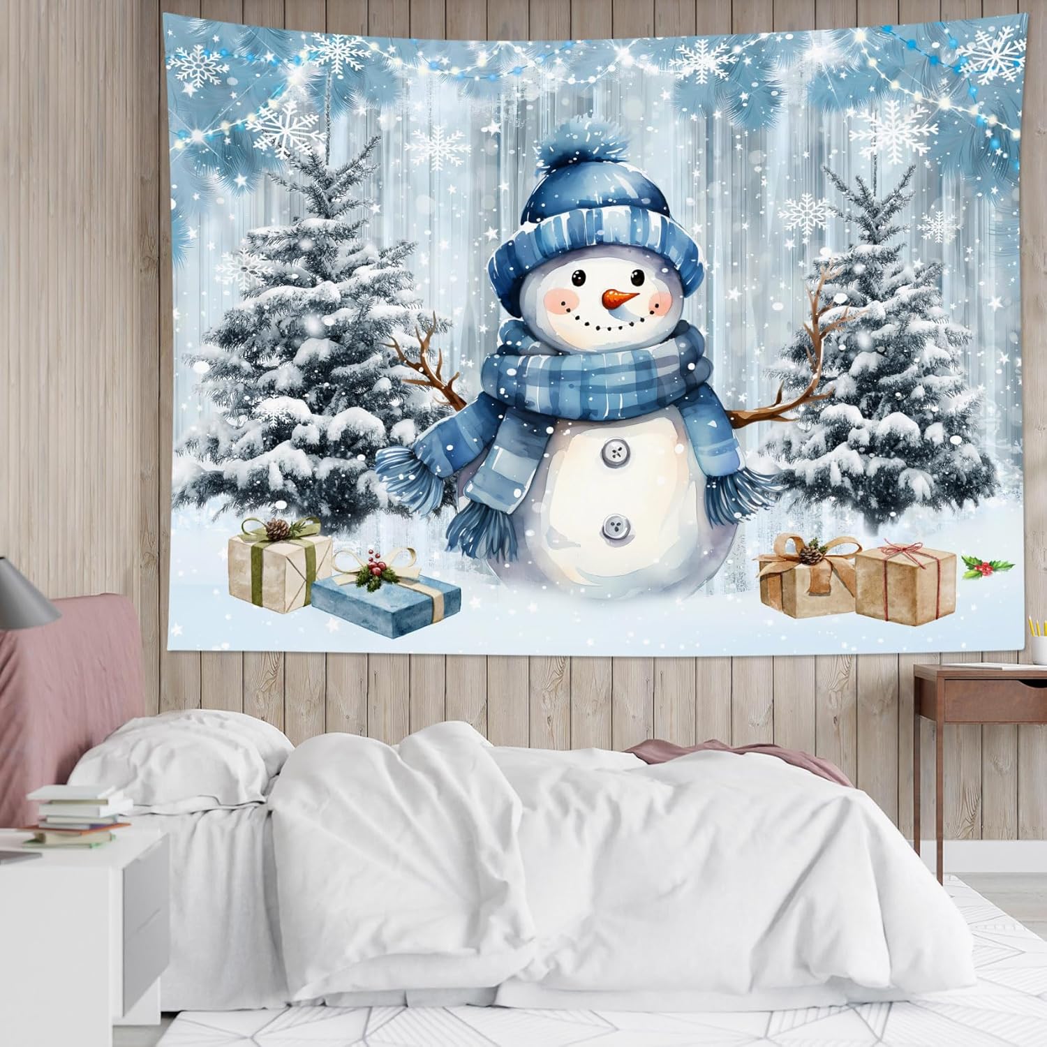 Amazon.com: HVEST Winter Christmas Tapestry Wall Hanging - Funny ...