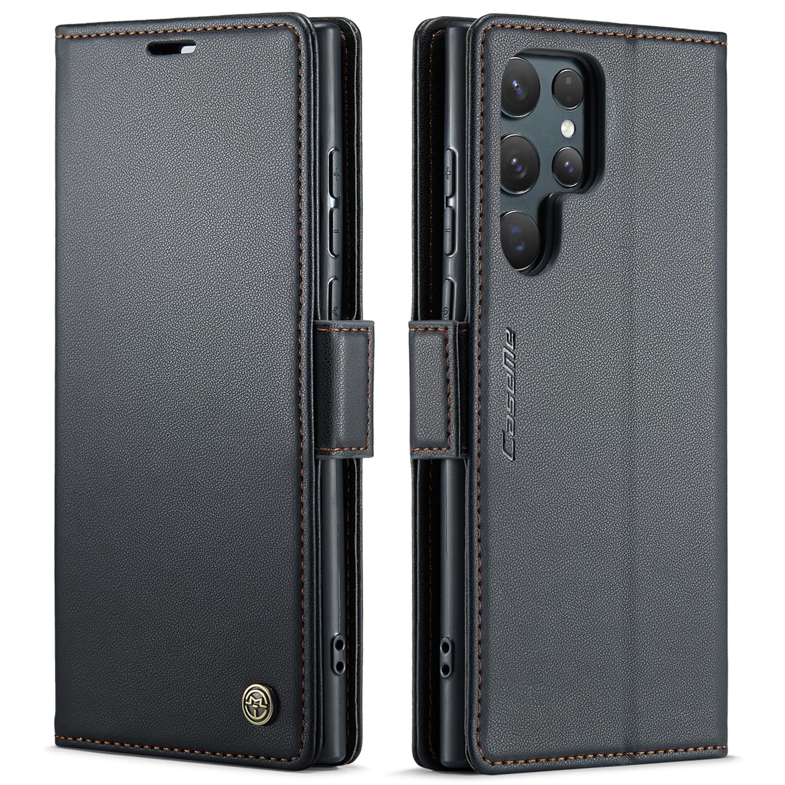 HAII Flip Wallet Case for Samsung Galaxy S24 Ultra, with RFID Blocking Credit Card Slot ...